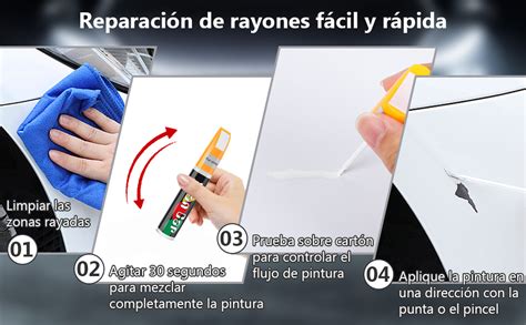 3 Pcs Pintura Retoque Automotriz Bolígrafo De Pintura Para Retoques