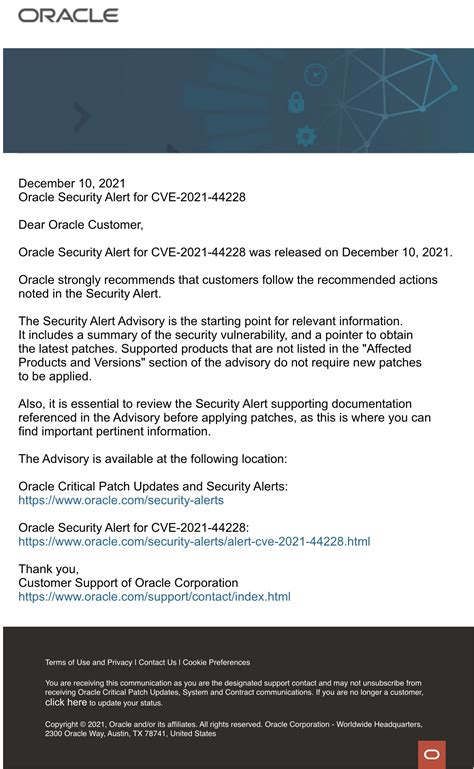 Oracle Cve 2021 44228 Database Alert Update Security Now Xynomix