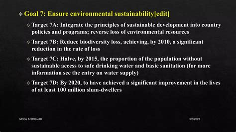 Mdg And Sdg Goals Pptx