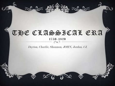 Music Of The Classical Periodpptx