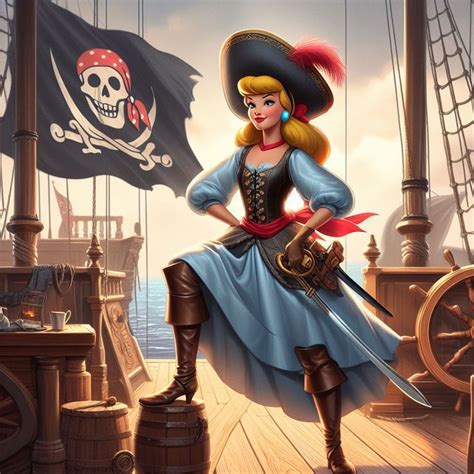 Pirate Cinderella Disney Character Art Disney Cartoon Characters