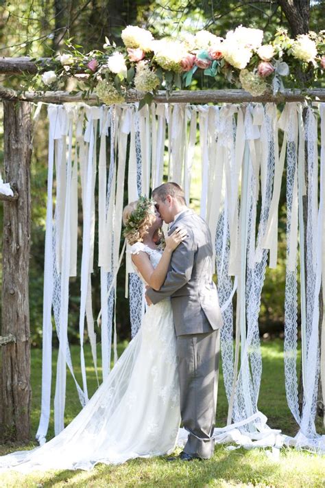 Ribbon Wall Backdrop Wedding Curtain Ribbon Garland Wedding Arch