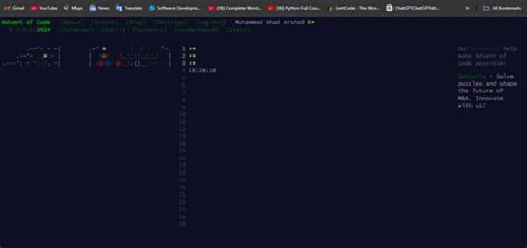 Muhammad Ahad On Linkedin Adventofcode Python Vscode