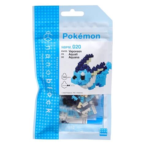 Pokémon Nanoblock Build Your Own Pokémon Vaporeon Mostcutestnl