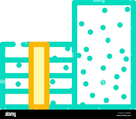 Styrofoam Building Material Color Icon Vector Styrofoam Building Material Sign Isolated Symbol