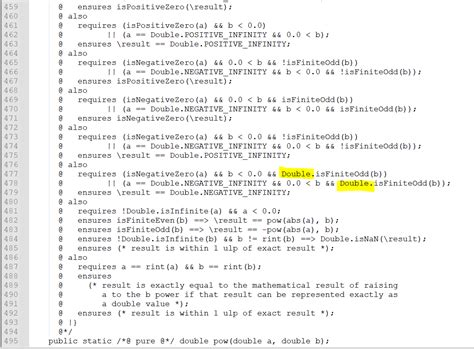 potential issue in math pow s specification · issue 765 · openjml