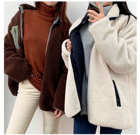 💚세일 양면뽀글이점퍼 리버서블 패딩점퍼 잠바 아우터 겨울 여성뽀글이점퍼 여자뽀글이점퍼 중고등학생 학생점퍼 커플점퍼 커플뽀글이 겨울뽀글이점퍼 양면점퍼 양면패딩점퍼 양면뽀글이