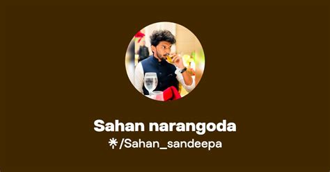 Sahan Narangoda Instagram Facebook Tiktok Linktree