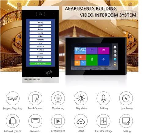 Android Inch Digital Indoor Monitor VTH G W Smart Home WIFI Video Intercom System Alibaba Com