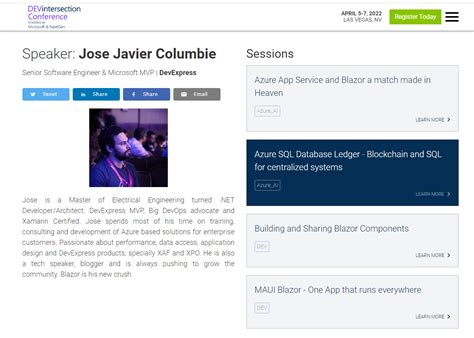 Blazor Jose Javier Columbie Blog