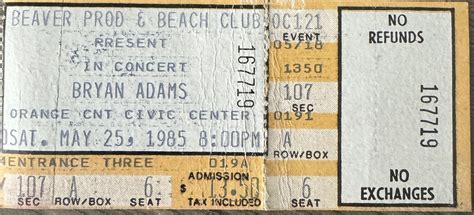 Bryan Adams Concert And Tour History Updated For 2024 Concert Archives