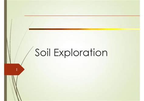 Soil Investigation Methods 87627 Soil Exploration