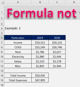 Why Excel Formula Giving Wrong Answers MyExcelOnline