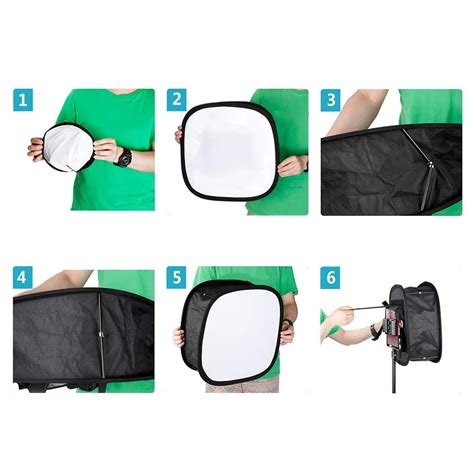 Foldable Soft Box Diffuser For Gas Range For Led Video Light