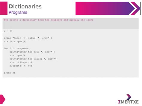 Python Dictionaries Pdf