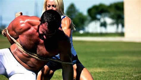 Football Player Vs Cheerleader Bondage Wrestling By