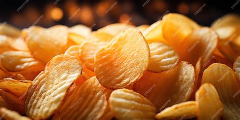 Premium Photo Potato Chip Texture As A Background