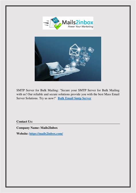 PPT Bulk Email SMTP Server For Email Marketing PowerPoint Presentation ID 11991308