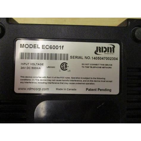 Rdm Ec6000i Check Scanner Ec6001f Used Mara Industrial Rdm Ec6000i Check Scanner Ec6001f Used Mara Industrial
