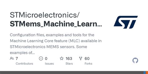 GitHub STMicroelectronics STMems Machine Learning Core Configuration Files Examples And