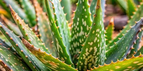 Close Up Of Dead Aloe Vera Leaves Branch Plants Plant Diseases Or
