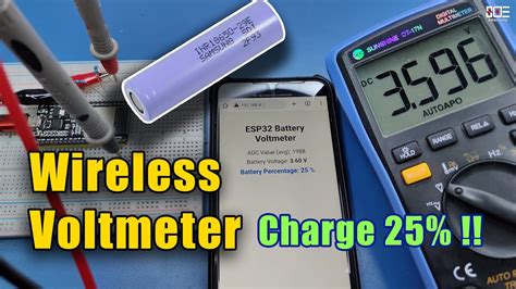 Wireless Voltmeter Electronics Project Esp32 Esp32project Nodemcu