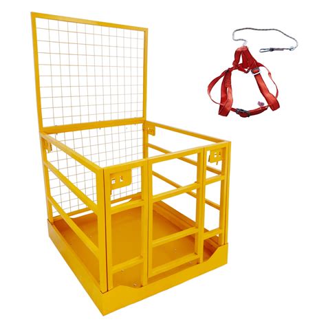 43x45 Forklift Safety Cage 1300 Lbs Capacity Forklift Work Platform