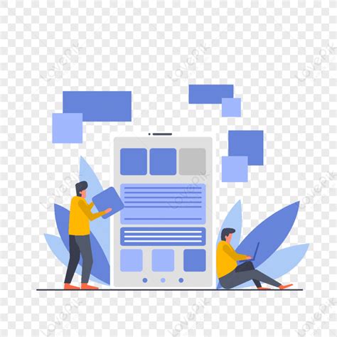 휴대 전화 정보 응용 프로그램 개발강좌여자 Png 일러스트 무료 다운로드 Lovepik