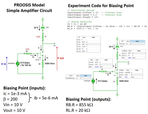 Proosis Didactic Examples 2 Electronic Amplifier Circuit