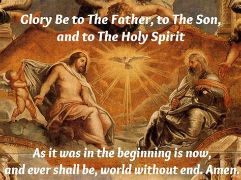 Glory Be To The Father A Prayer Catholic Prayers
