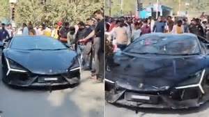 Up Tobacco Traders Drunk Son Rams Lamborghini Into Vehicles