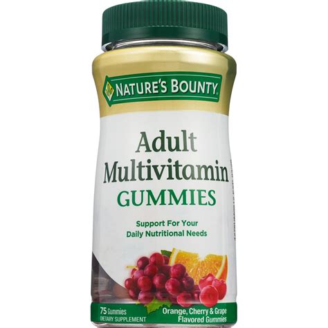 Natures Bounty Your Life Multi Adult Gummies 75 Ct Ingredients Cvs