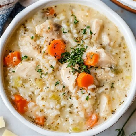 Creamy Chicken And Rice Soup A Comforting Hearty Dish For Every Season What To Cook