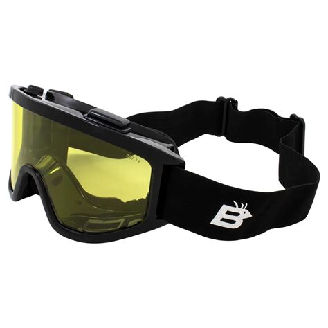 Birdz Eyewear Vulture Padded Motorcycle Riding Goggles Fits Over Most