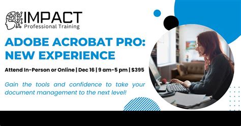 Impact Professional Training On Linkedin Adobeacrobat