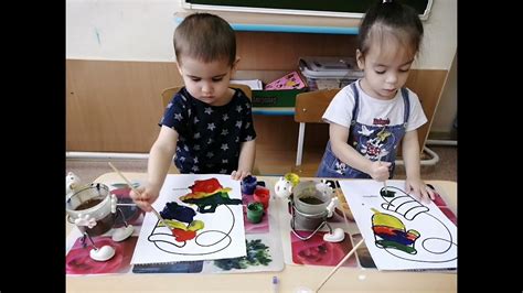 «Варежки рисование в группе раннего возраста и первой младшей группе Youtube