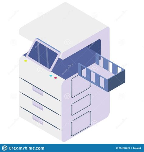 Copier Printer Solid Icon Multifunction Laser Printer Vector