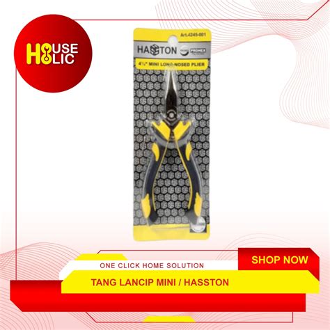 Jual Tang Lancip Mini 4 12 Inch Long Nosed Plier Hasston 4245 001