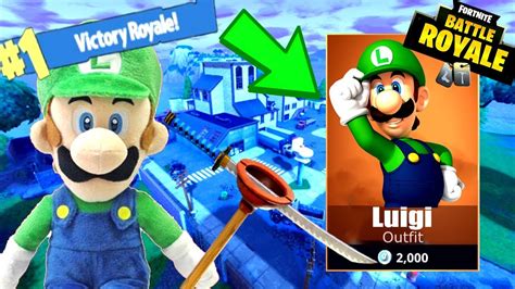 Luigi Challenge In Fortnite [first Win ] Fortnite Battle Royale