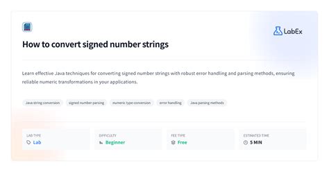 How To Convert Signed Number Strings Labex