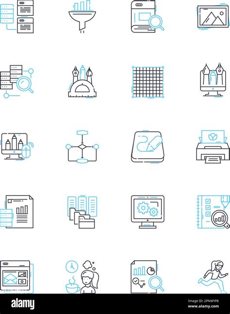 Product Marketing Linear Icons Set Promotion Advertising Branding Positioning Strategy