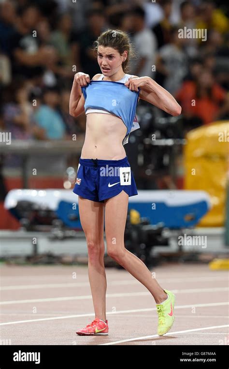 Great Britains Kate Avery Reacts After The Womens 10 000m Final
