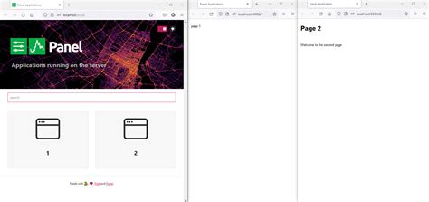 Multi Page App Documentation Panel Holoviz Discourse
