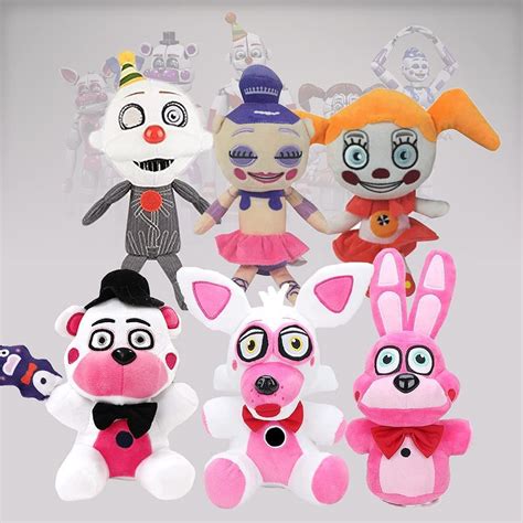Buy 6 Pcsset Fnaf Funtime Freddy Plush Bonbon Plush Funtime Foxy Plush Sister Location