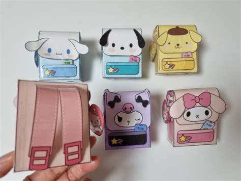 20220815 산리오캐릭터 미니 책가방 세트 만들기 네이버 블로그