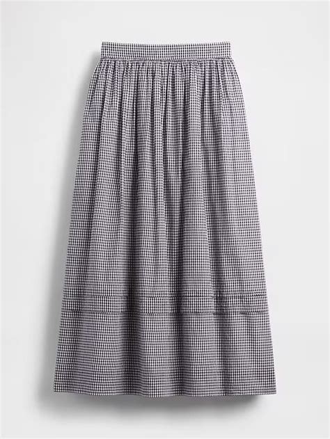 Gap × DÔen Gingham Maxi Skirt Gap In 2025 Gingham Skirt Outfit A