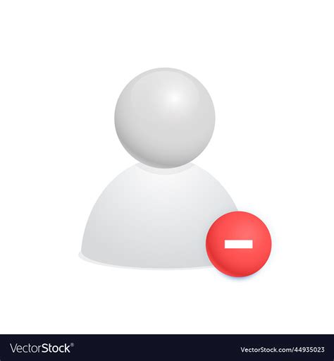 remove user ui design user from the group vector image