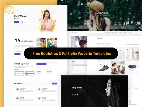 20 Best Bootstrap 5 Free Creative Portfolio Templates