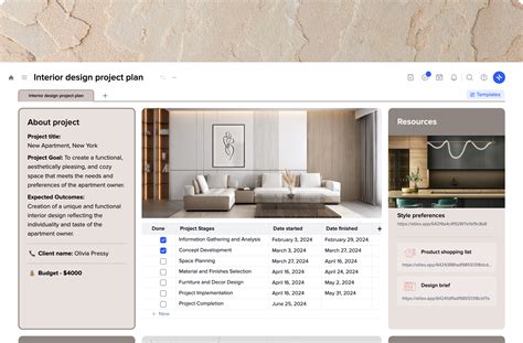 Project Plan Template For Interior Design Online And Free 📅 Stay Organized And On Budget Xtiles
