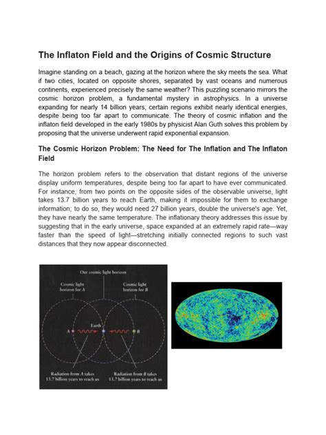 The Inflaton Field And The Origins Of Cosmic Structure Pdf